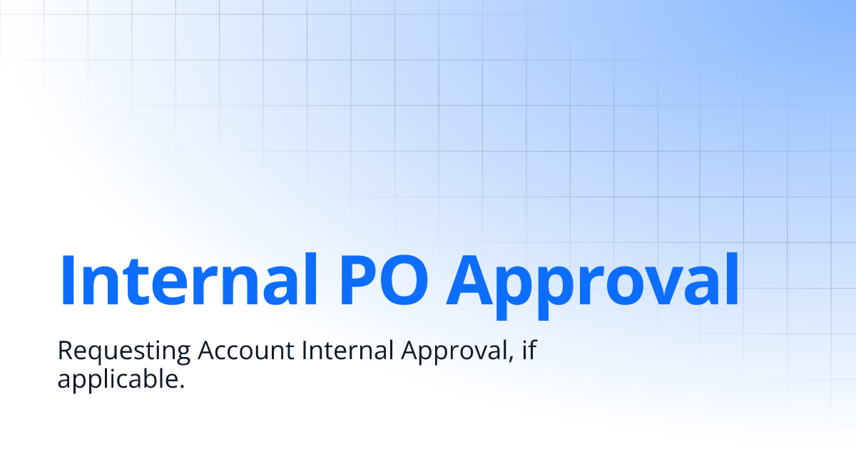 Internal PO Approval | Apptiflo Docs
